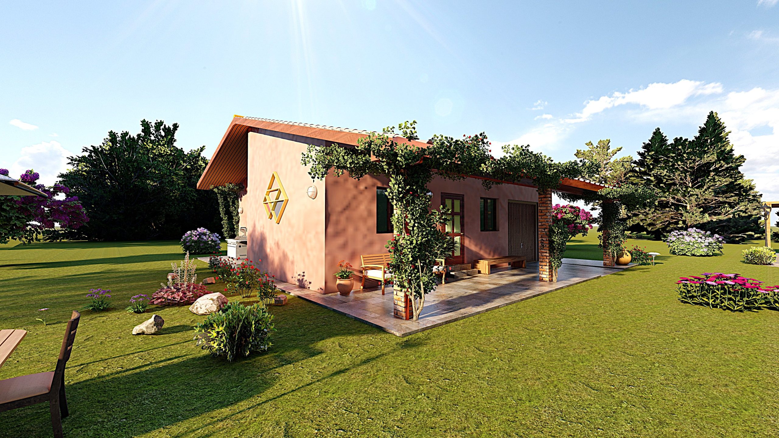 Casa in legno a 1 Piano modello Cottage Mini - BluEco Project